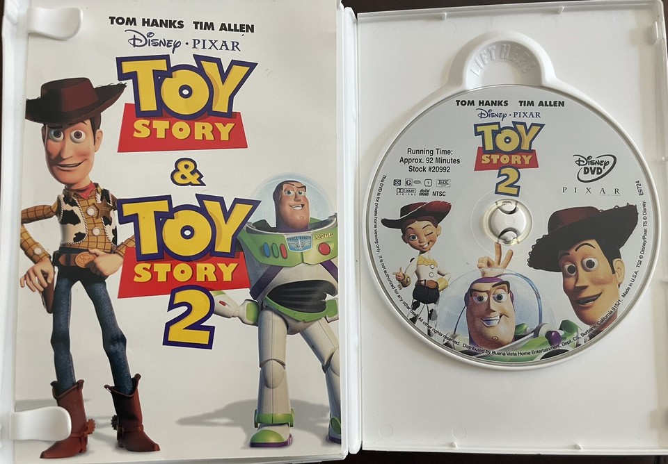 Toy Story 2 Pack DVD Toy Story (1995) And Toy Story 2 (1999) Disney ...