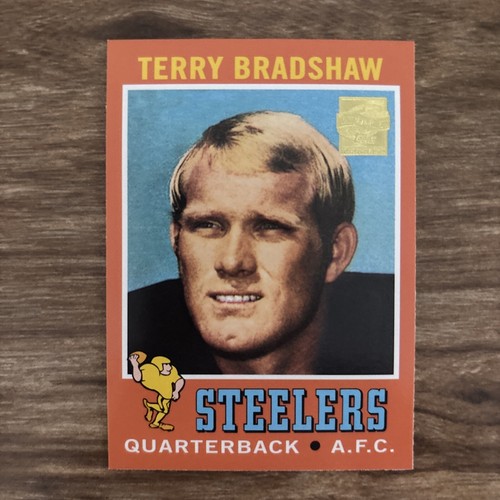 Terry Bradshaw 2002 Topps Terry Bradshaw Reprints #1 Pittsburgh ...