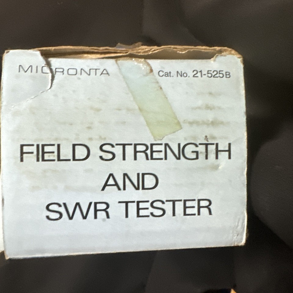 Micronta Field Strengh and SWR Tester covers 3-30 MHz handles up to ...