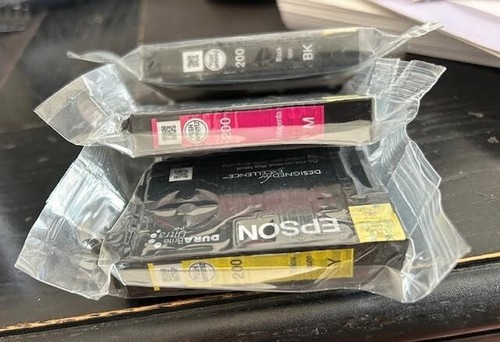 Genuine Epson 200 ink cartridges in black, magenta and Yellow | eBay