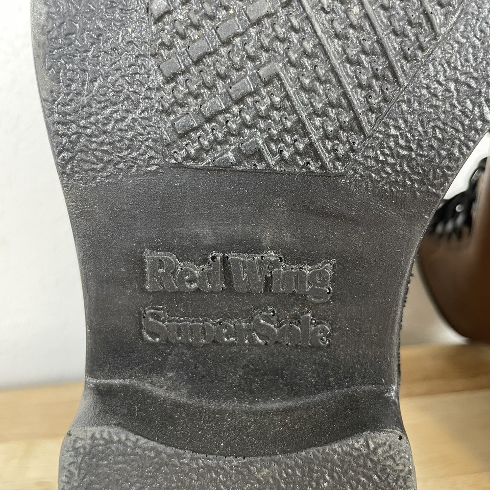 VTG Red Wing 953 Supersole Brown Leather Soft Boot Mens 7 Made In USA ...