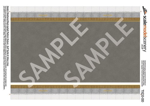 ASPHALT PLATFORM SURFACE WITH COPING FOR OO GAUGE MODEL RAILWAY TX233 ...