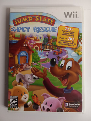 JumpStart: Pet Rescue -Early Childhood (Nintendo Wii, 2009) Complete ...