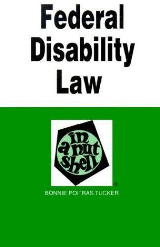 Federal Disability Law in a Nutshell (Nutshell Series) by Bonnie ...