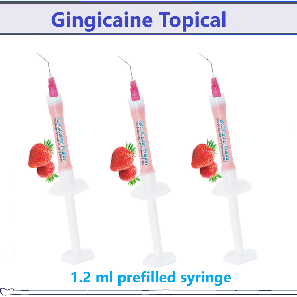 Dental Gingicaine Topical Anesthetic Gel in Syringe USA, Prefilled Syr ...