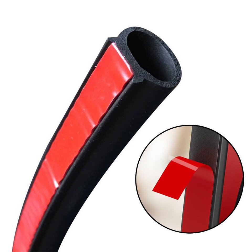 5m/16ft Rubber Weather Seal Strip Hollow Car Door Weatherstrip ...