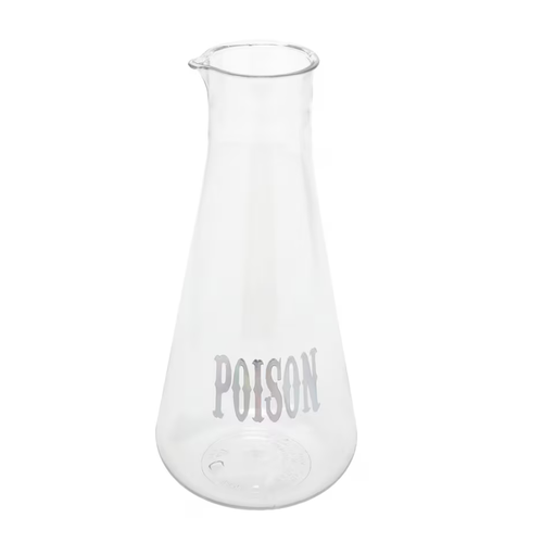 Halloween Clear Plastic POISON BEAKER FLASK Laboratory Potion Prop ...