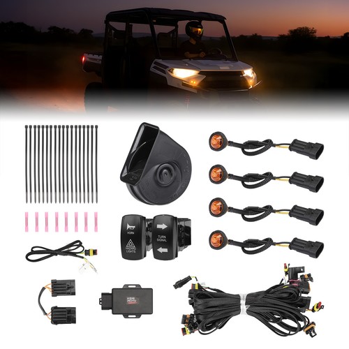 Turn Signal Lights Kit Street Legal Set w/Horn for 14-26 Ranger RZR ...