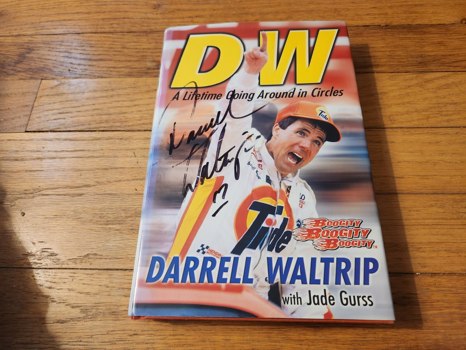 Darrell Waltrip SIGNED DW A Lifetime Going Around in Circles NASCAR ...