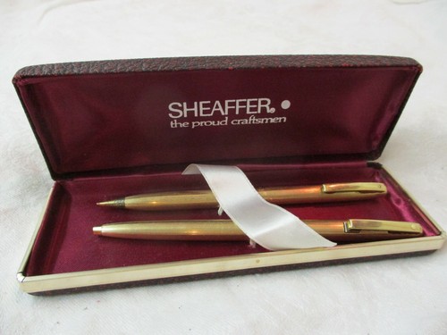 Vintage Sheaffer's Ballpoint Pen & Pencil 12K GF original hard Case | eBay