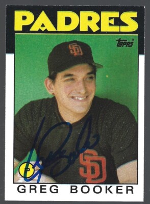 1986 Topps #429 Greg Booker IP autograph signed card | eBay