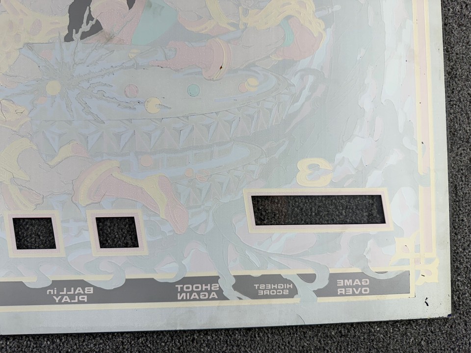 Williams Laser Cue Pinball Machine Game Backglass ORIGINAL | eBay