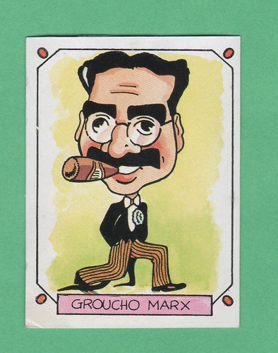 Groucho Marx 1987 Caricaturas 22 Very Cool Fun Card | eBay