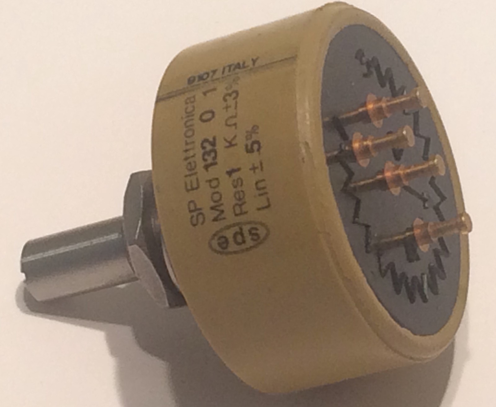 SPE SPECTROL 132-0-1-102 1K OHM PRECISION CONTINUOUS TURN POTENTIOMETER ...