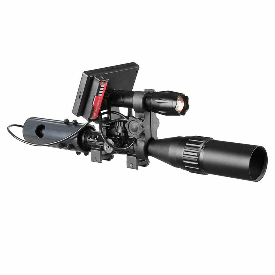 Night Vision System Set fit for Rifle Scopes (850nm IR Flashlight ...