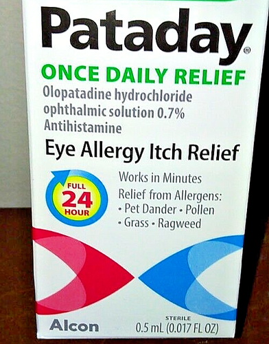 Pataday Eye Allergy Itch Relief .5 ml .17 fl oz travel sample size ...