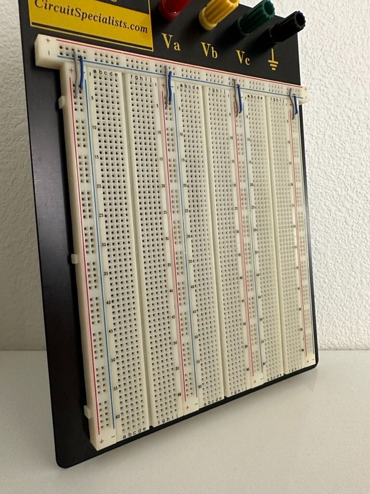 Premium Solderless Breadboard 2,390 Contact Points 4 Binding Posts ...