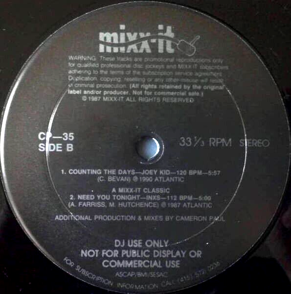 MIXX-IT 35 INXS Public Enemy SIR MIX-A-LOT DJ PROMO 12" EX | eBay