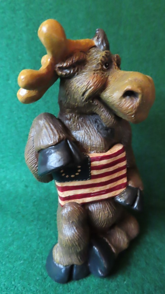 2001 Paws and Claus American Moose Keith Hylton Portfolio #8003 5" x 3 ...