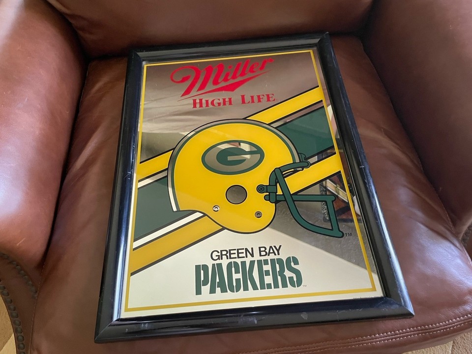 Green Bay Packers Miller Mirror | eBay