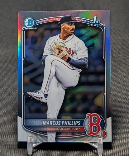 Marcus Phillips 1st Chrome Refractor Rookie RC 2025 Bowman Draft #BDC ...