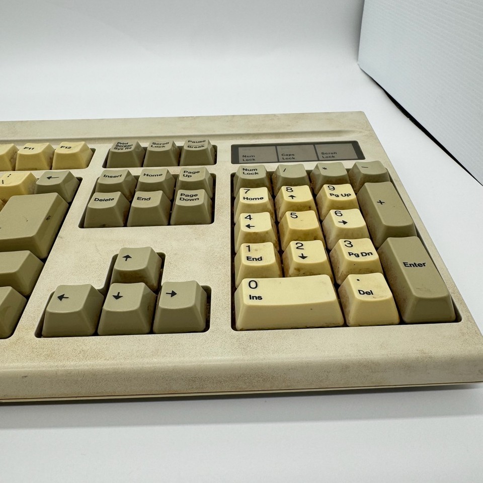 Mitsumi KKR-E99AC Vintage Beige Keyboard 5 Pin DIN Connector for Retro ...