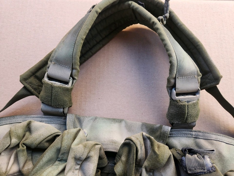 Oldschool Blackhawk! Commando Chest Rig OD Green Painted Modified SOF ...