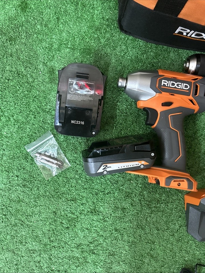 Ridgid 18v 2 Tool Impact Drill Combo Kit | eBay