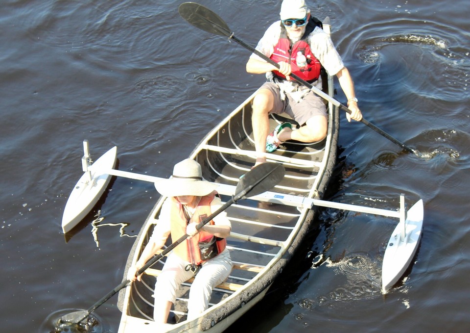 Canoe Stabilizer w/ Square Post Option to Make Floats Self-Aligning ...