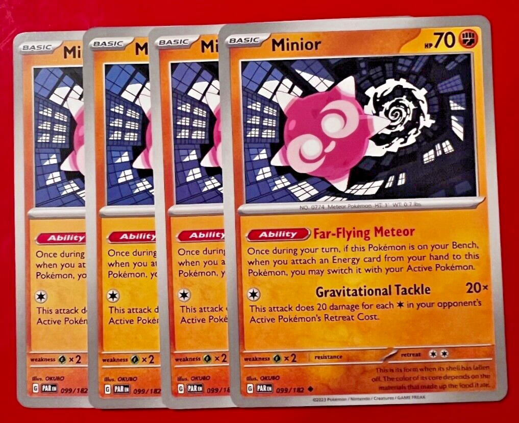 4x Minior 099/182 Pokémon TCG Paradox Rift NM Playset Uncommon | eBay