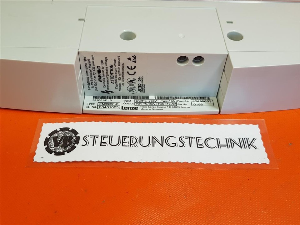Lenze Brake Chopper Type: EMB9351-E / *33.9351-E.1B | eBay UK