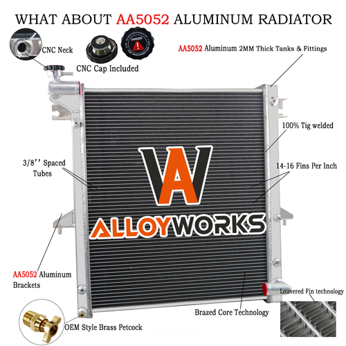 3 Row Radiator For 2006-2012 07 Mitsubishi Triton ML MN L200 2.5 DID ...