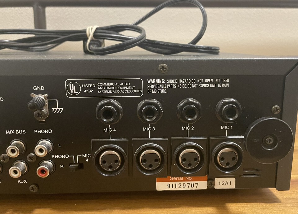 Realistic MPA-95 100 watt PA amplifier Black | Works | eBay