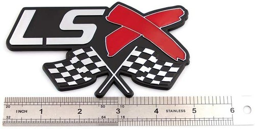 1Pcs LSX Flag Emblems, 3D Badge Car Decal for Fender Door Trunk Hood ...
