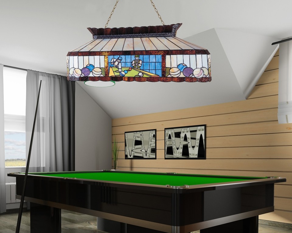 TH100359 -DALE TIFFANY ANTIQUE POOL TABLE LIGHT | eBay