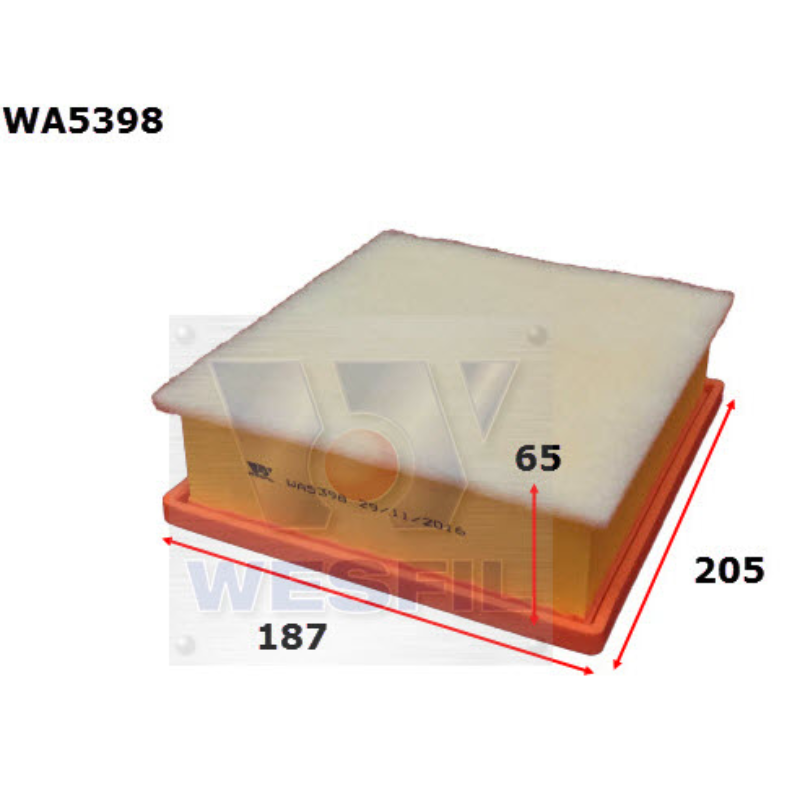 Wesfil Cooper Air Filter Wa5398 A1926 suits Fiat/jeep | eBay