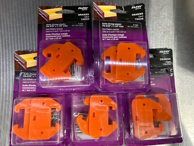 PRIME-LINE R-7152 DRAWER TRACK GUIDE KIT FITS 1/4"×1-1/8" TRACK 5 SETS ...