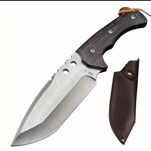Fixed Blade Knife Drop Point Hunting Survival w/ Sheath | eBay