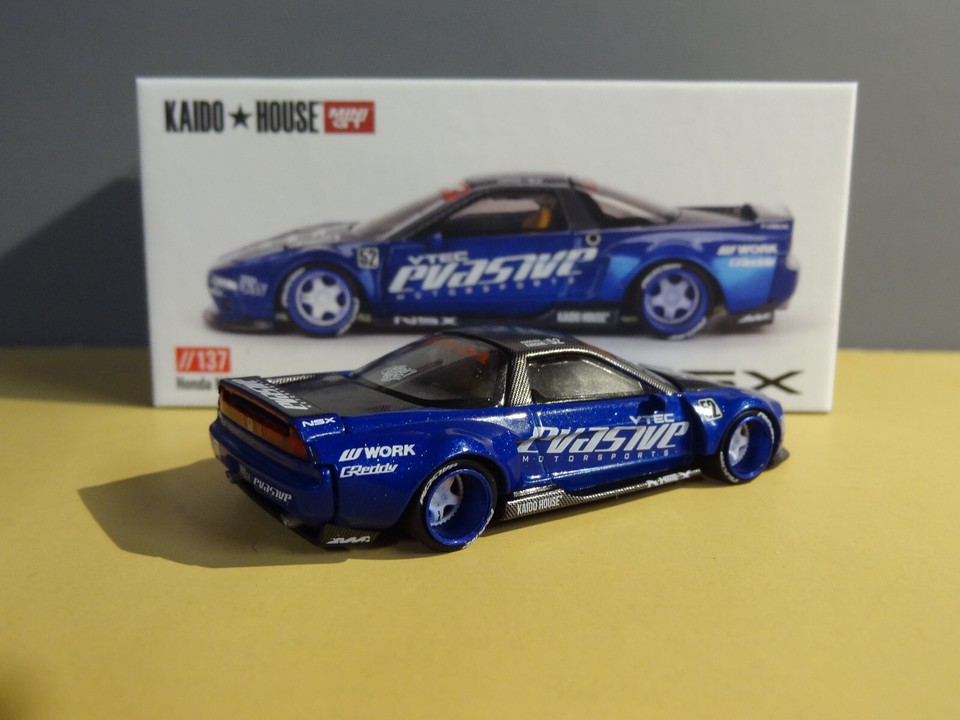 KAIDO HOUSE x MINI GT - HONDA NSX EVASIVE V2 BLUE #KHMG137 - FACTORY ...
