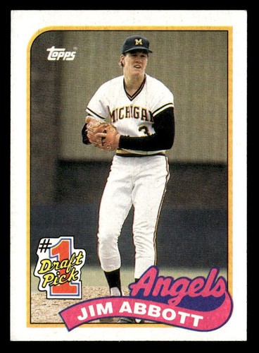 Jim Abbott 1989 Topps Rookie Card #573 California Angels | eBay