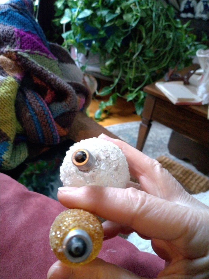 2 VINTAGE ICED SNOWBALL CHRISTMAS Replacement Bulbs For String Lites | eBay