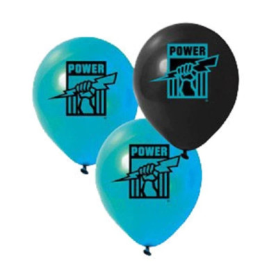 Port Adelaide Power Official AFL Pkt 25 Balloons Double Sided Print ...