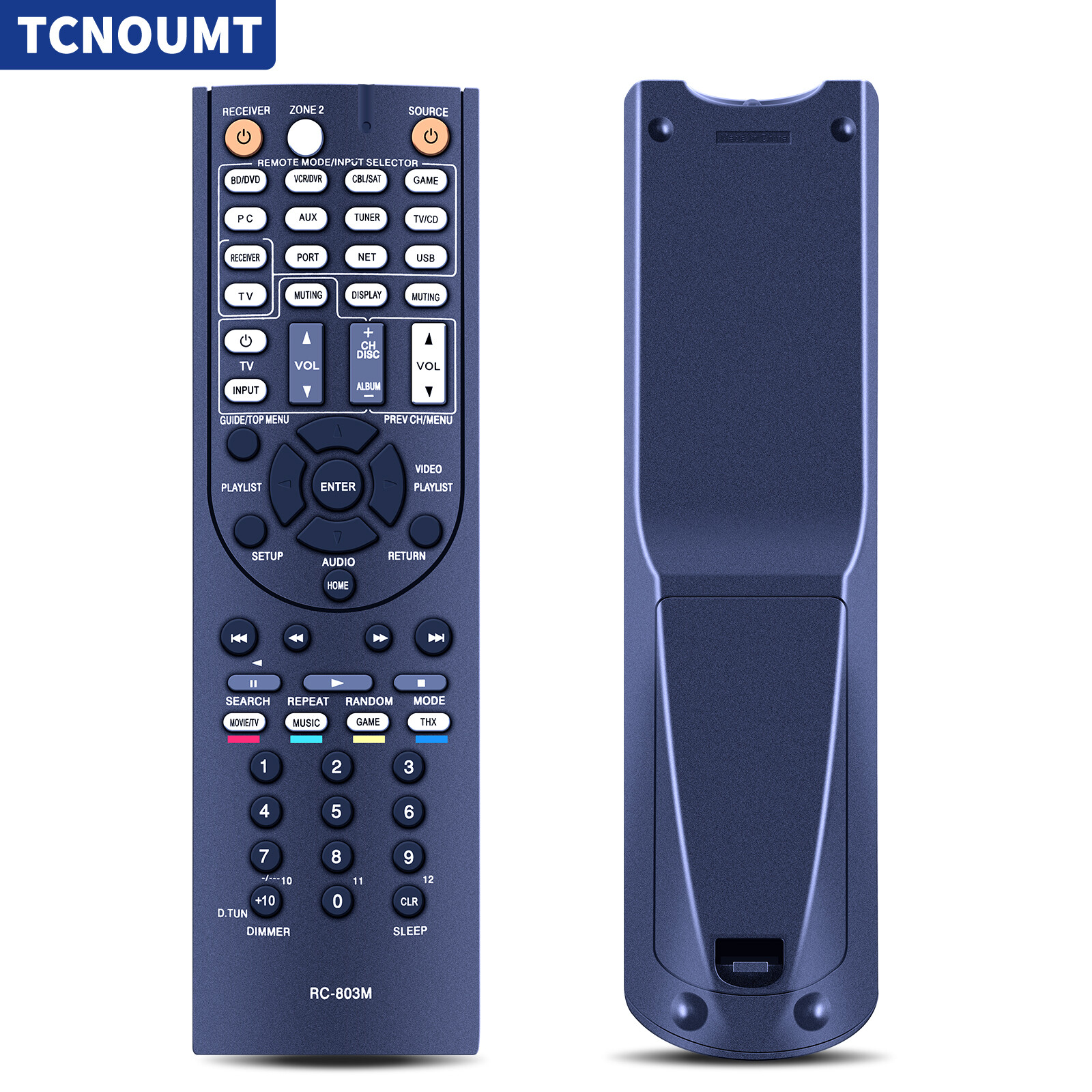 New RC-803M Remote Control For Onkyo AV Reciever TX-NR609 TX-NR609B HT ...