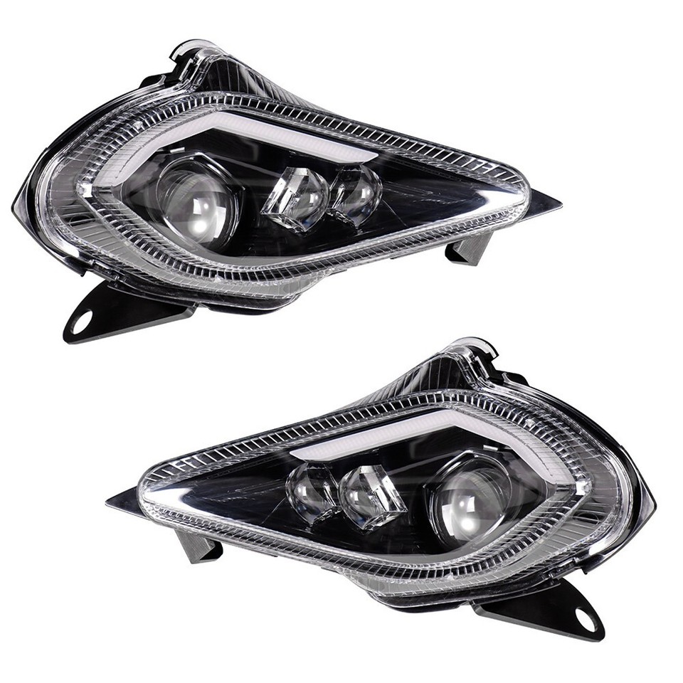 2PCS LED Headlights Set For Yamaha Raptor 700 R 350 YFZ450 R Wolverine ...