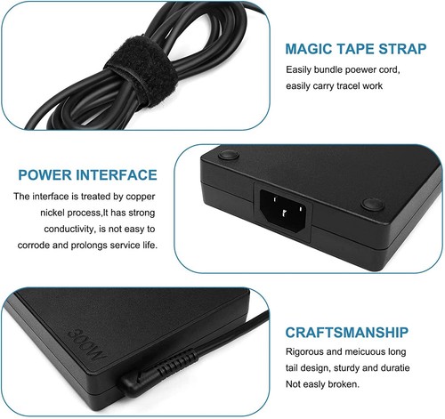 Original Lenovo 300W AC Charger Legion Laptops Thunderbolt 3 4 ...