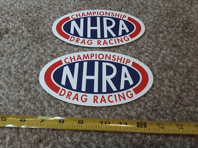 Lot of 2 Large NHRA Racing Decals Stickers NHRA Hot Rod Rat Rod Nitro ...