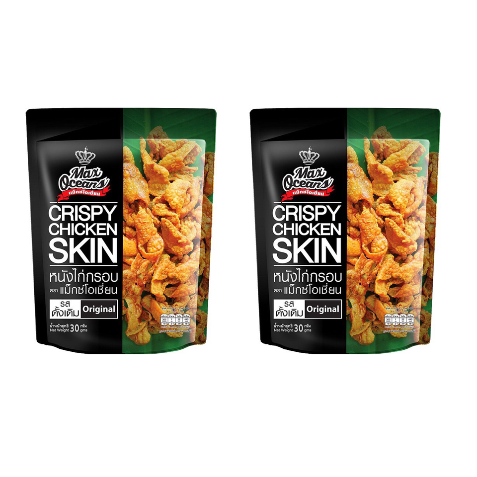 Crispy fried chicken skin snack , original flavor, 30 grams | eBay