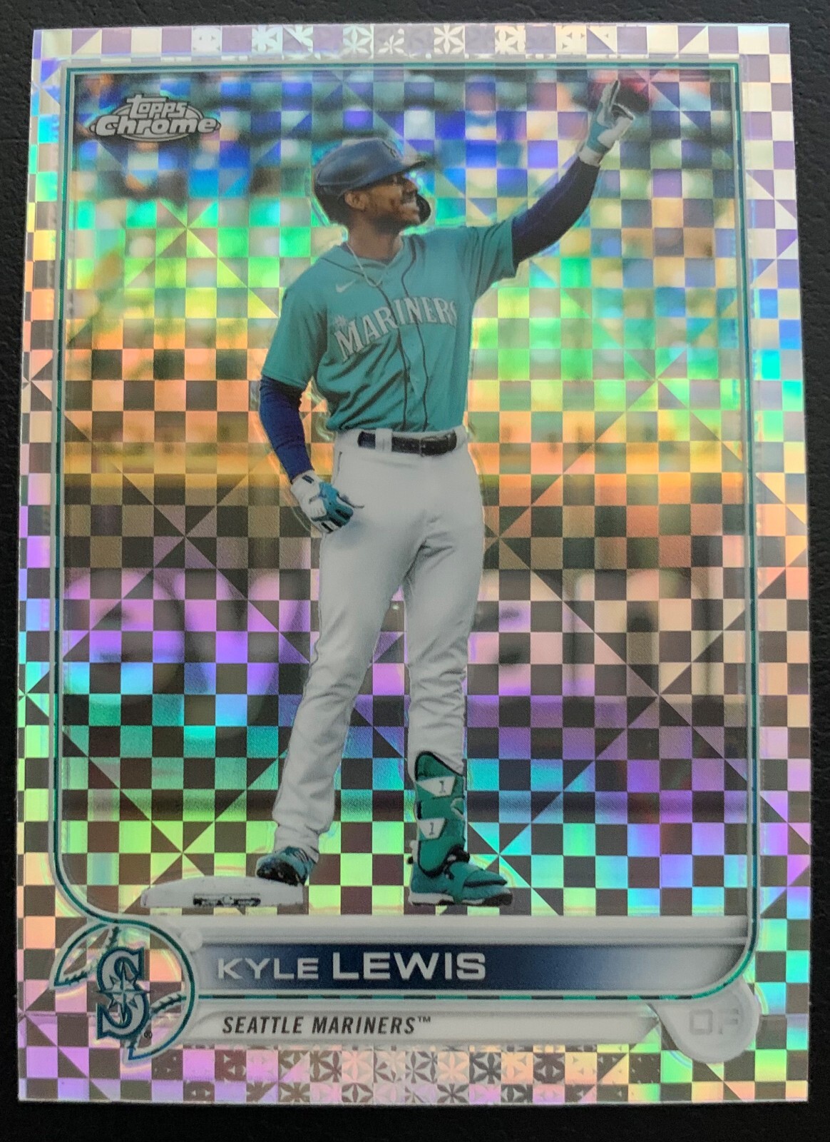 2022 TOPPS CHROME KYLE LEWIS SEATTLE MARINERS #102 X-FRACTOR REFRACTOR ...
