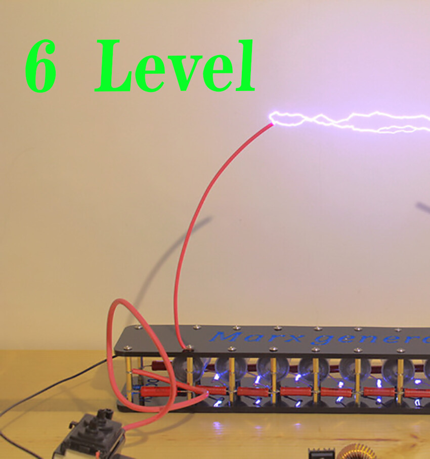 NEW 6/10/20 level high voltage Marx generator pulse high voltage arc ...