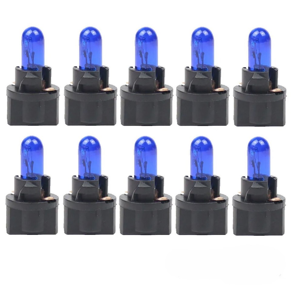 10Pc Blue T5 SMD Car LED Dashboard Instrument Interior Lights Bulbs ...
